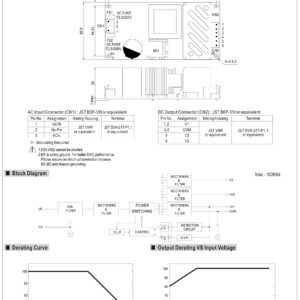 Mean Well Original RPT-60C Triple Output Medical Type Power Supply +/-15V 5V 0.5A 1.5A 4A 50W