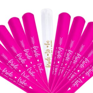 pop fizz designs bachelorette slap bracelets | bachelorette party favors | bride tribe gifts (pink)