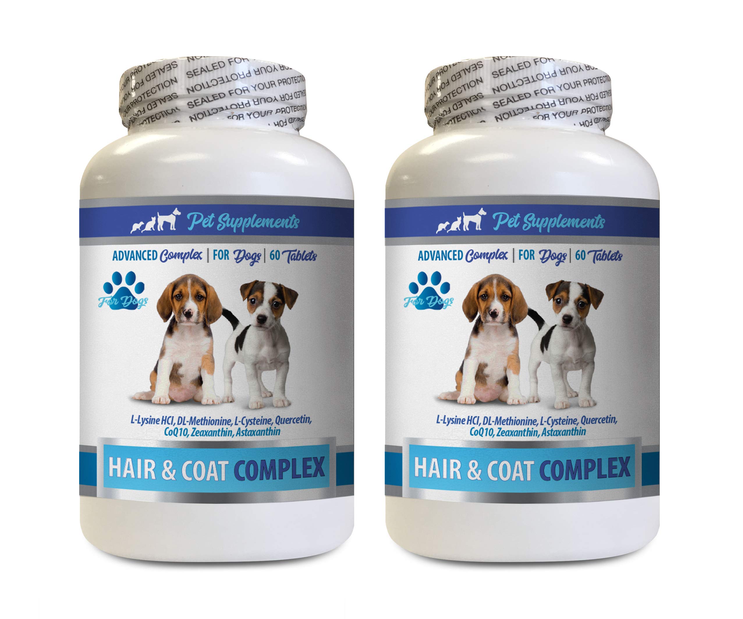 Immune Booster for Dogs - Dogs Hair and Coat Complex - Advanced Skin Relief - Good for Nails - Dog Vitamin b6-2 Bottles (120 Tablets)