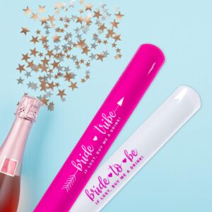 Pop Fizz Designs Bachelorette Slap Bracelets | Bachelorette Party Favors | Bride Tribe Gifts (Pink)