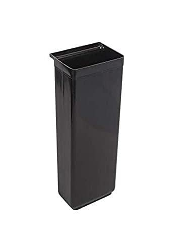 Winco UC-RB, Black Plastic Open-Top Trash Can, 1-1/5 in L x 9-2/3 in W x 22 in H