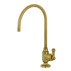 kingston brass ks5197al royale single-handle water filtration faucet, brushed brass