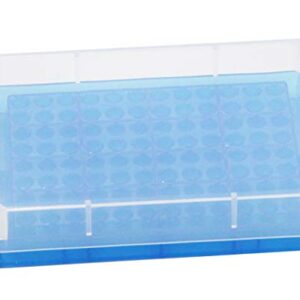 PCR Tube Rack for 0.2ml Micro-Tubes, 8 x 12 Array Pack of 4(Blue/Yellow/Purple/Green)