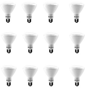 (12-pack) 65-watt equivalent soft white br30 dimmable energy star led light bulb