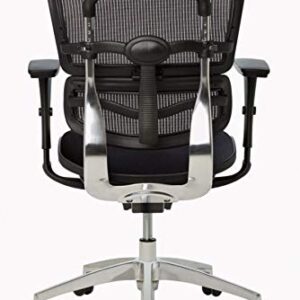 WorkPro 12000 Series Ergonomic Mesh/Premium Fabric Mid-Back Chair, Black/Black