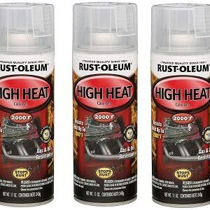 Rust-Oleum Automotive 260771 11-Ounce 2000 Degrees High Heat Spray, Gloss Clear (3-(Pack))