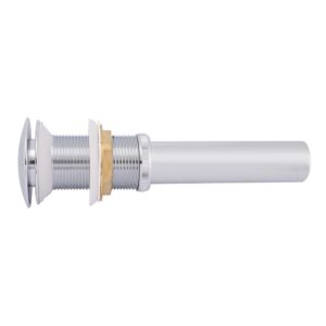 g1 1/4" brass bathroom basin sink up drain assembly non overflow push and seal up drain assembly sink drain polished chrome bathroom sink overflow(silver chrome)