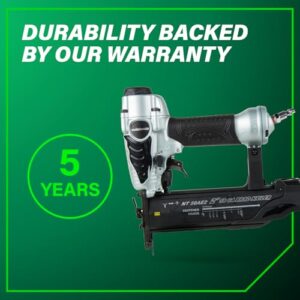 Metabo HPT Brad Nailer Kit | Pro Preferred Brand of Pneumatic Nailers | 18 Gauge | Accepts 5/8 to 2-Inch Brad Nails | Ideal for Trim Work, Furniture Building & Other Finish Applications | NT50AE2