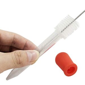 10 Pcs Liquid Droppers & 2 brushes, AIFUDA Silicone and Plastic Pipettes with Bulb Tip for Candy Mold (7 Colors)