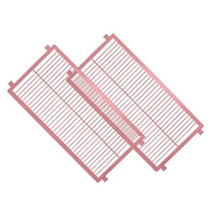 origami connection bridge racks for r3 series 3-shelf small storage rack | extend your racks 31 inches | (2 pack) - coral