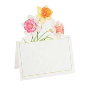 caspari daffodil waltz die-cut place cards - 8 per package