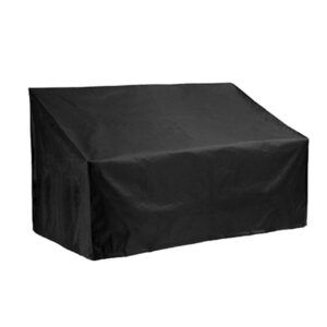 silvotek 2 seater garden bench cover – waterproof outdoor bench cover with durable 210d oxford material+ extra pvc coating, patio bench cover - 53" l x 26" w x 35" h