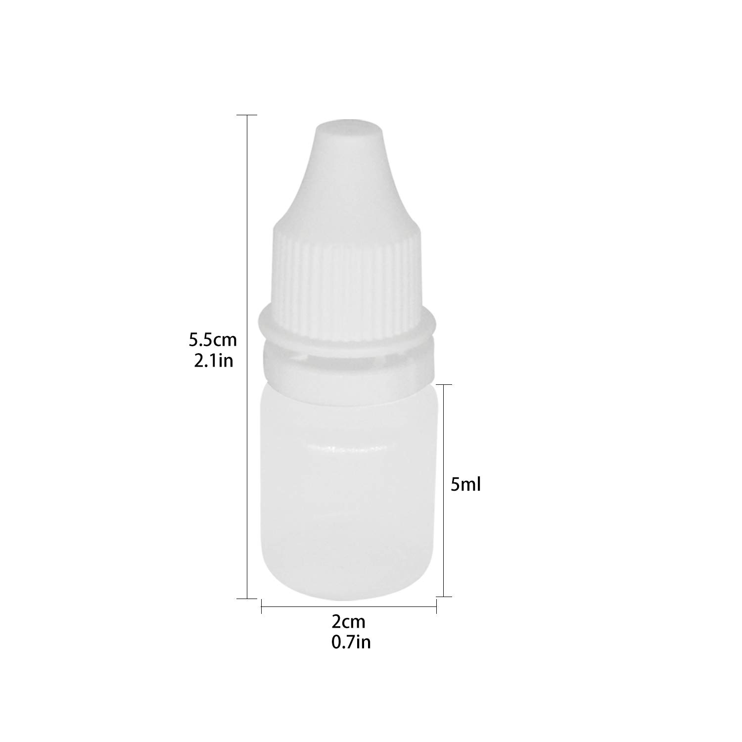 TRENDBOX 10 Pack 5ml Plastic Empty Eye Liquid Dropper Bottles