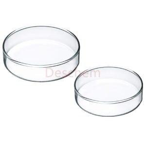 Deschem 35mm,Glass Petri Dish Culture Plate W/Cover Lab Glassware 2 Sets/Lot