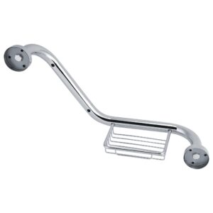 Shower Grab Bars Stainless Steel Bathroom Arm Wall Mount Safety Handle Bath Shower Grab Bar with Holder, Dispenser/Dispenser