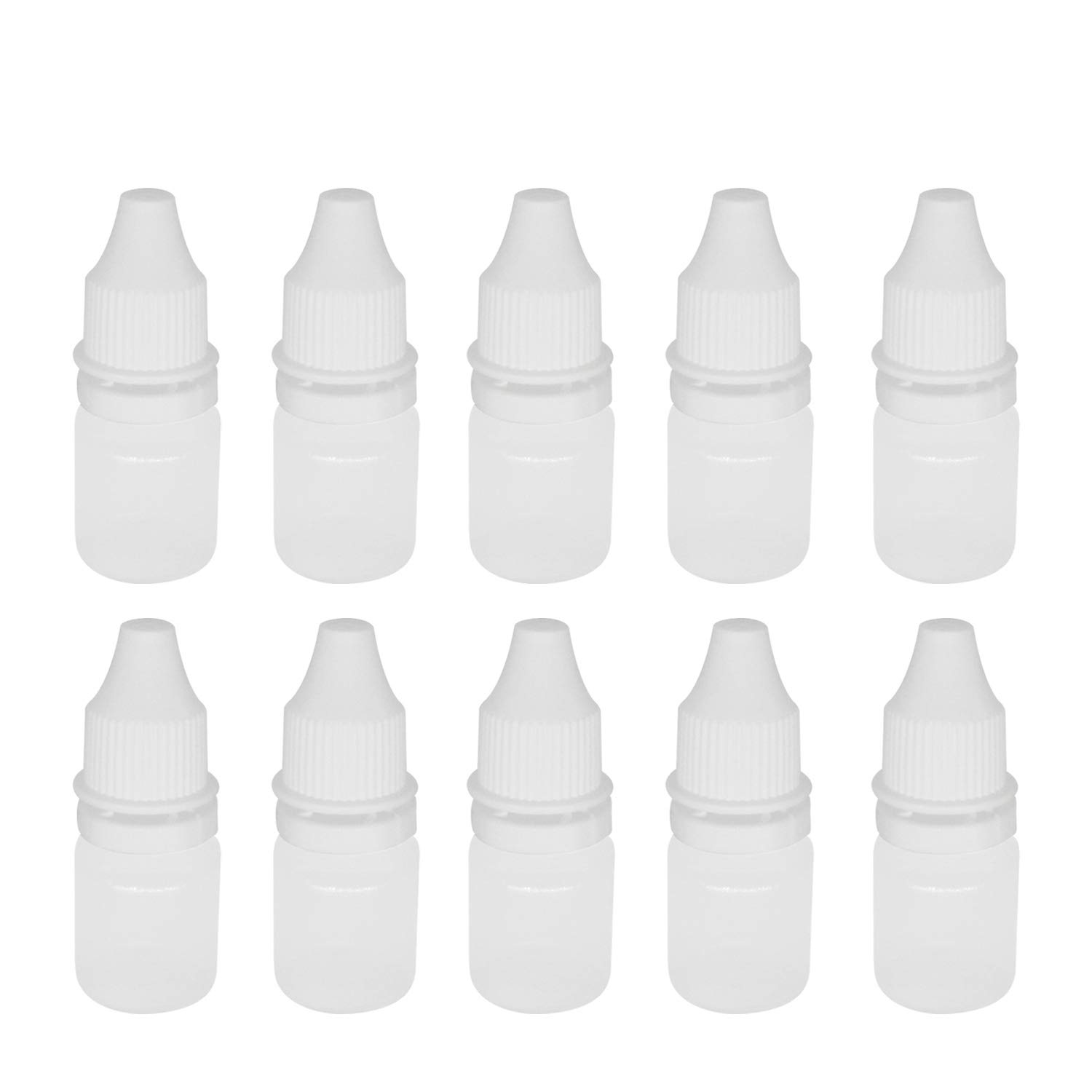 TRENDBOX 10 Pack 5ml Plastic Empty Eye Liquid Dropper Bottles