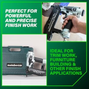 Metabo HPT Brad Nailer Kit | Pro Preferred Brand of Pneumatic Nailers | 18 Gauge | Accepts 5/8 to 2-Inch Brad Nails | Ideal for Trim Work, Furniture Building & Other Finish Applications | NT50AE2