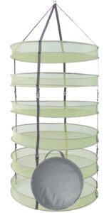 hortipots herb drying rack collapsible 2.5 ft hanging dry net rack for hydroponic herb pot vegetable fruit flower or clothes laundry