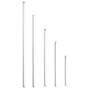 young4us glass stirring rod - 12" 10" 8" 6" 4" long, 5 mm diameter - 5 pack