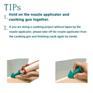 ORXPLUS Tools Caulking Gun Nozzle Adapter, Reusable Applicator, Silicone Caulking Tools(6.5R, 10R, 13R) w/Caulk Saver