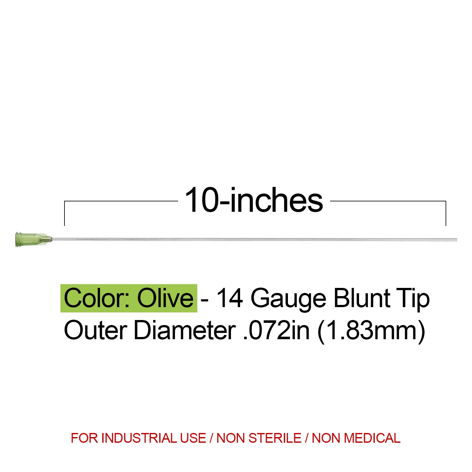 Rachel's Closeouts 6 packs of 14 Gauge Needle 10 inch with 3 Pcs 30ml Blunt Tip Syringe Needle| Blunt Tip Needle Industrial Dispensing Needle | Luer Lock Needle | Syringe needles |