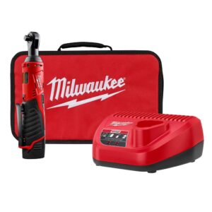 milwaukee 2457-21p m12 cordless 3/8" lithium-ion ratchet kit