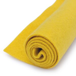 yellow - wool felt oversized sheet - 20% wool blend - 1 12x18 inch sheet