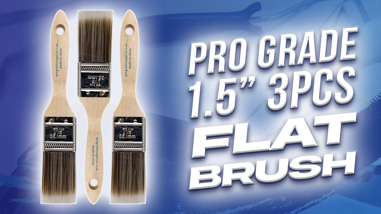 Pro Grade - Paint Brushes - 3Ea 1.5" - Brush Set