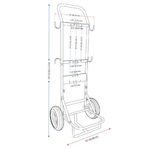 Onsen - Dolly Hand Cart for Portable Tankless Water Heaters - Mobile Hot Water Washing Station - Large 10 Inch Pneumatic Wheels - for Pet Grooming, Horse Stables, Hunting Camp & Camping