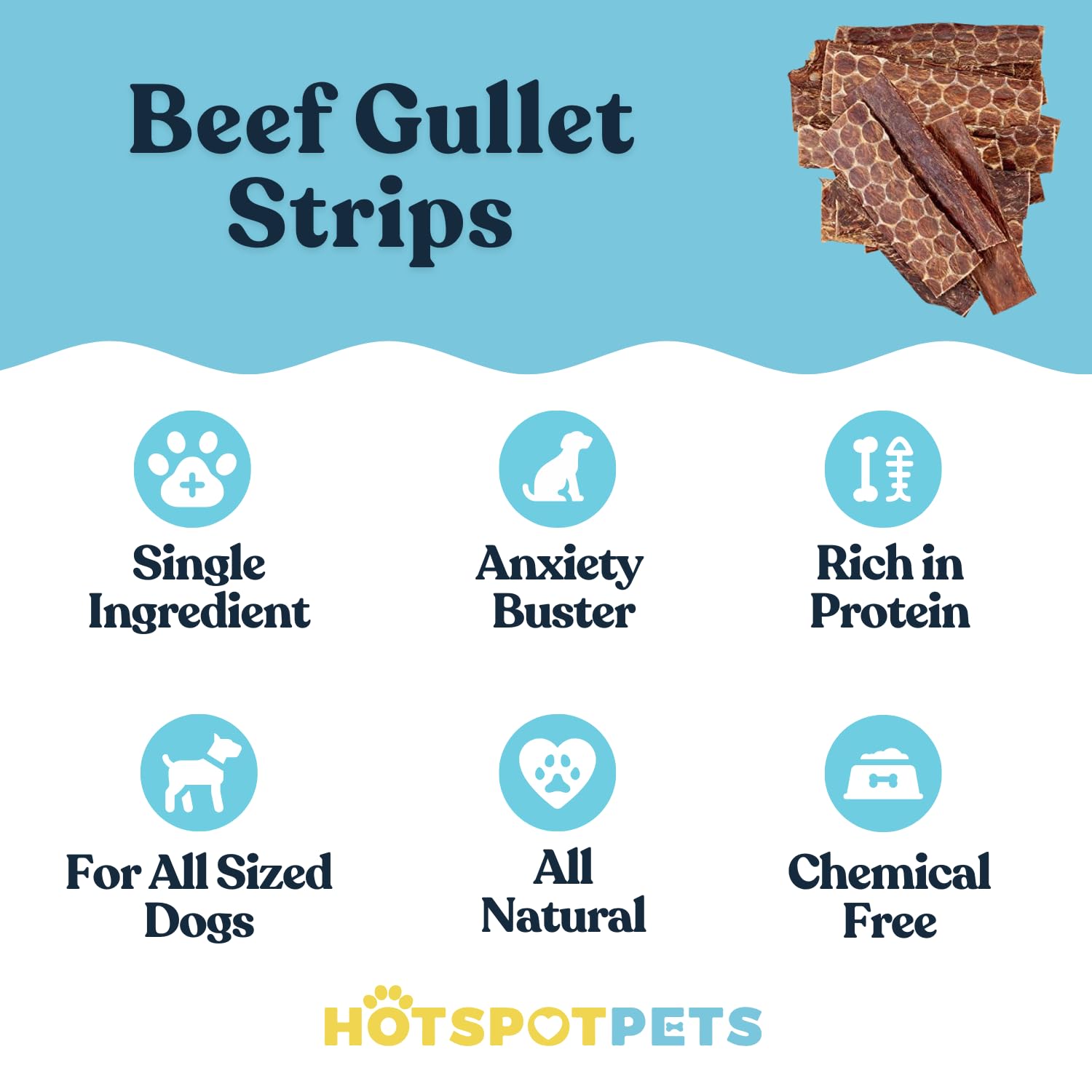 Beef Esophagus Dog Treats (6 INCHES - 25 Count) Grass Fed with No Added Hormone, All Natural Jerky Dog Treats - Dog Chews Rich in Glucosamine & Chondroitin for Joint Health