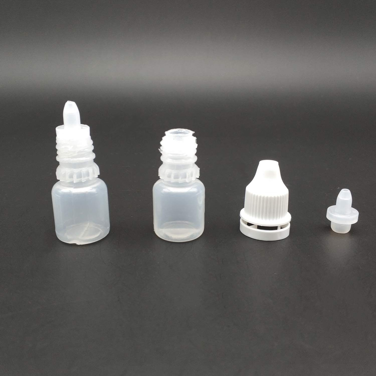 TRENDBOX 10 Pack 5ml Plastic Empty Eye Liquid Dropper Bottles