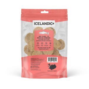 Icelandic+ Fish Chips: Salmon 2.5oz - Dog Treats, for Medium-Large Dogs, Natural 2 Ingredient Air-Dried Crunchy Treats