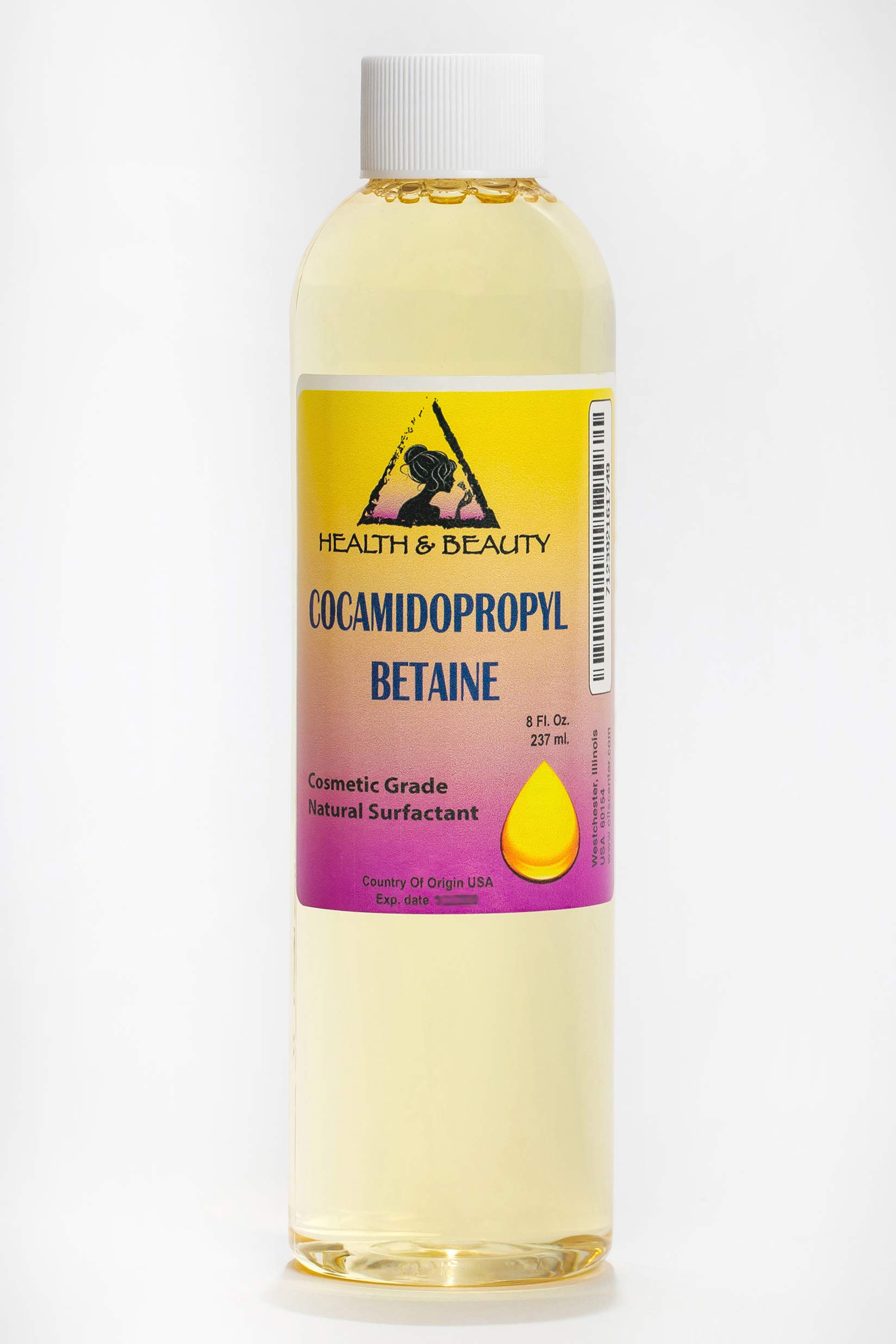 Cocamidopropyl Betaine Coco Betaine CAPB Natural Surfactant Liquid Premium Highest Purity 100% Pure 8 oz