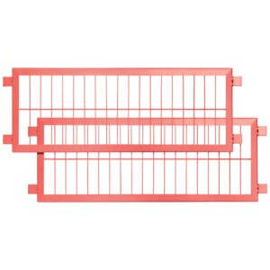 Origami Connection Bridge Racks for R3 Series 3-Shelf Small Storage Rack | Extend Your Racks 31 inches | (2 Pack) - Coral