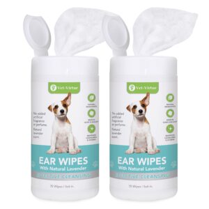 vet-virtue fragrance free ear wipes for dogs