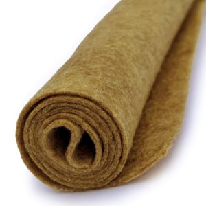 honey mustard - wool felt oversized sheet - 20% wool blend - 1 12x18 inch sheet