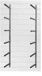 manufacturer's manufacturer, inc. bumper parts lumber storage rack, 6 place wall mount stationary