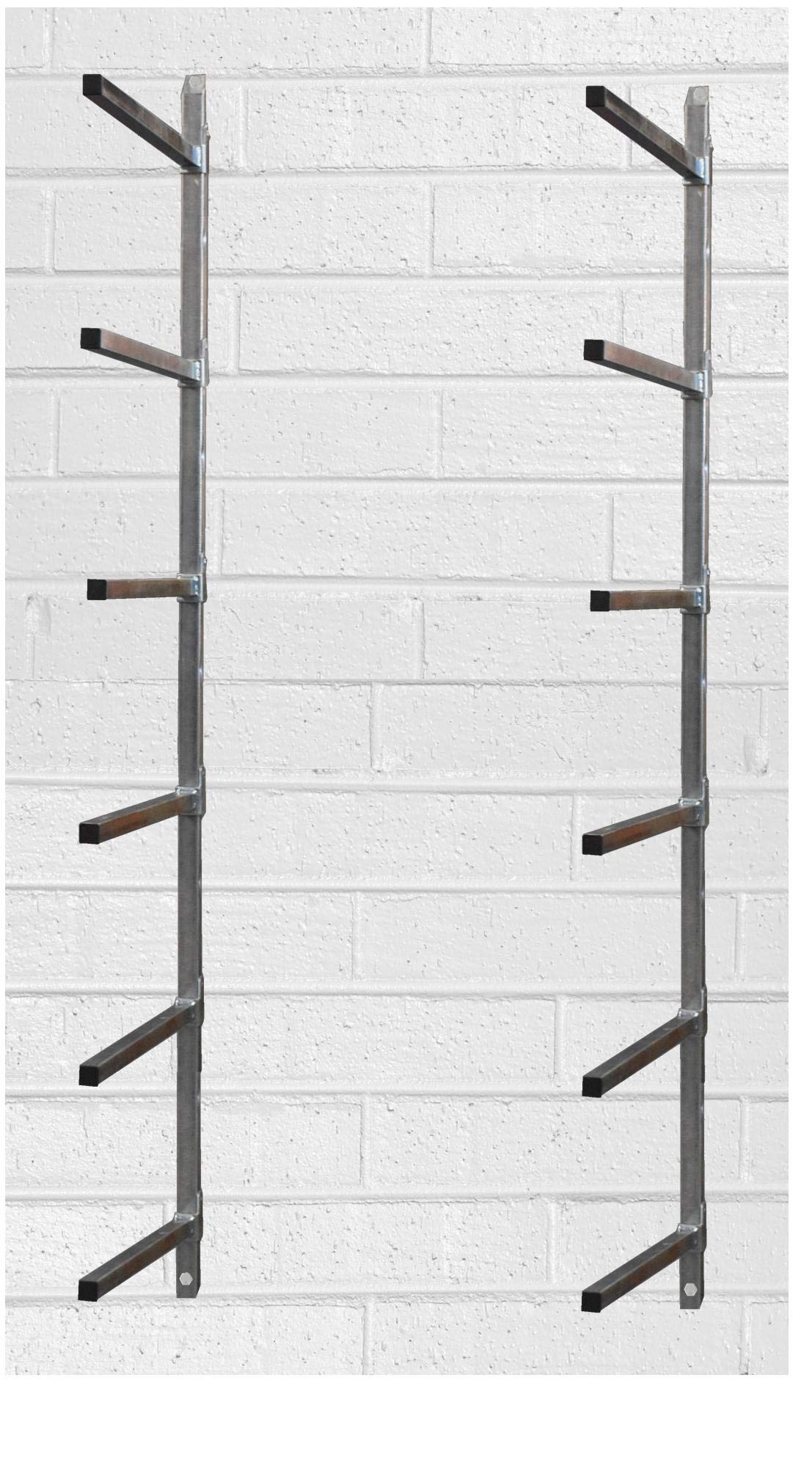 Manufacturer's Manufacturer, Inc. Bumper Parts Lumber Storage Rack, 6 Place Wall Mount Stationary