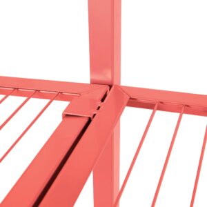 Origami Connection Bridge Racks for R3 Series 3-Shelf Small Storage Rack | Extend Your Racks 31 inches | (2 Pack) - Coral