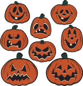 beistle vintage halloween pumpkin cutouts