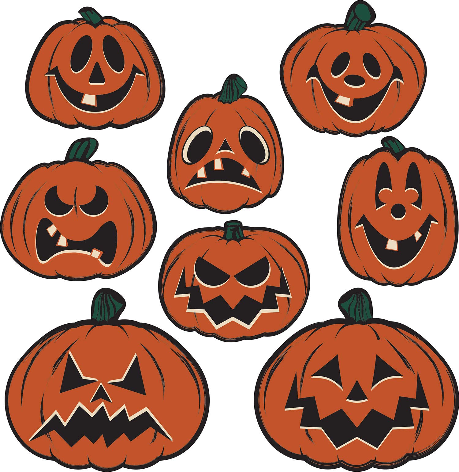 Beistle Vintage Halloween Pumpkin Cutouts