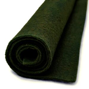 evergreen green - wool felt oversized sheet - 20% wool blend - 36 in x 36 in sheet