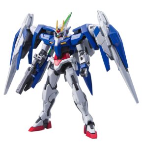 hg mobile suit gundam 00 raiser + gn sword iii 1/144 scale color-coded pre-plastic model