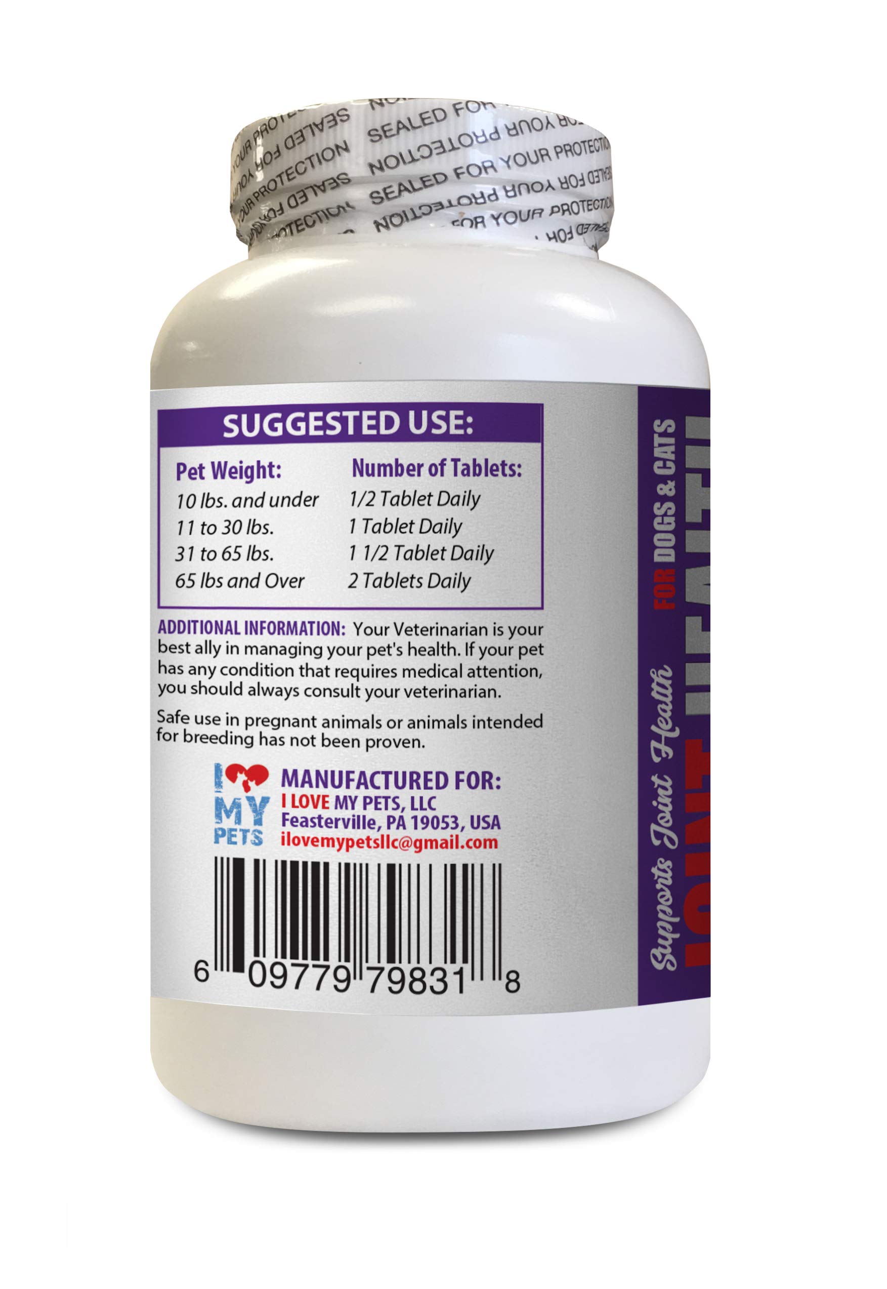 Dog Joint Supplement with tumeric - Pets Joint Health with Turmeric - Premium Ingredients - Healthy - Turmeric for Dogs Curcumin pet antioxidant - 1 Bottle (60 Treats)