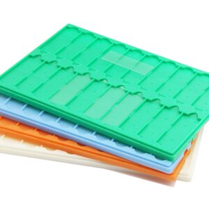 Plastic Microscope Slide Tray; 20 Capacity, Pack of 4