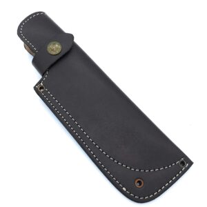 9" brown custom handmade leather sheath for5"—6" cutting blade knife