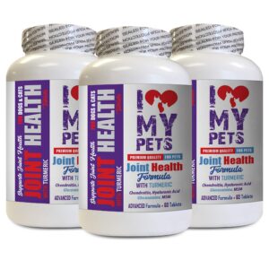 cat Joint Supplement Chews - Pets Joint Health with Turmeric - Premium Ingredients - Healthy - Turmeric cat - 3 Bottles (180 Treats)