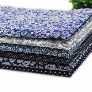 fat quarter cotton fabric pre-cut quilting assortments craft cloth bundle squares diy for sewing crafting rose flavor(18 by 20.5inch)