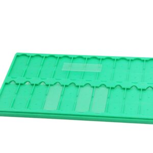 Plastic Microscope Slide Tray; 20 Capacity, Pack of 4