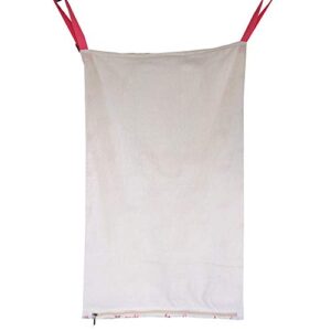 HDHYK Adjustable Door-Hanging Laundry Hamper with Stainless Steel Hooks